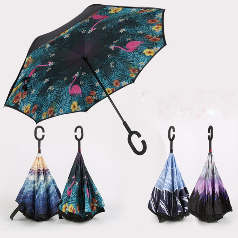 Customized inverted umbrella with logo