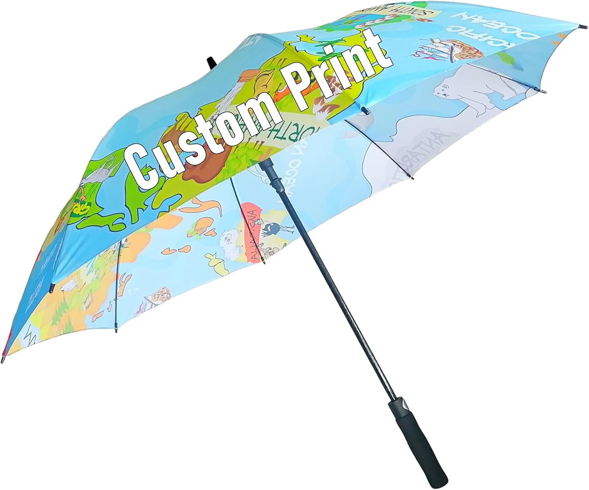 Custom Printed 68-Inch Golf Umbrella with Logo - Print on umbrellas